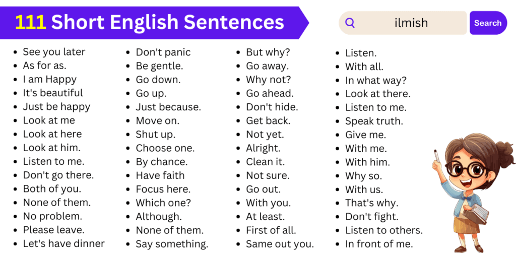 101 Classroom Sentences in English for Everyday Conversation - ilmish
