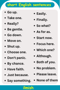 111 Short English Sentences Used in Daily Routine with Pictures - ilmish