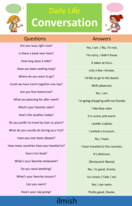 100 Questions and Answers for daily life Conservation - ilmish