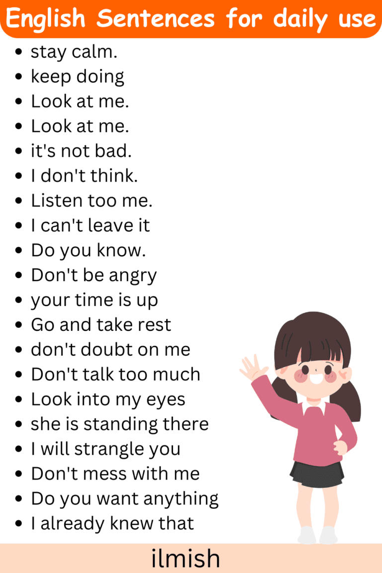200 English Sentences for daily life Conversation - ilmish
