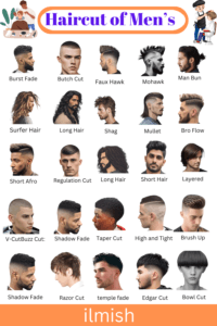 100 Names of Haircuts for Men and Women in English - ilmish