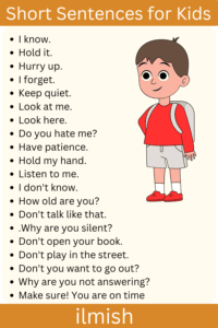 100 Basic Sentences for kids in English for daily life Speaking - ilmish
