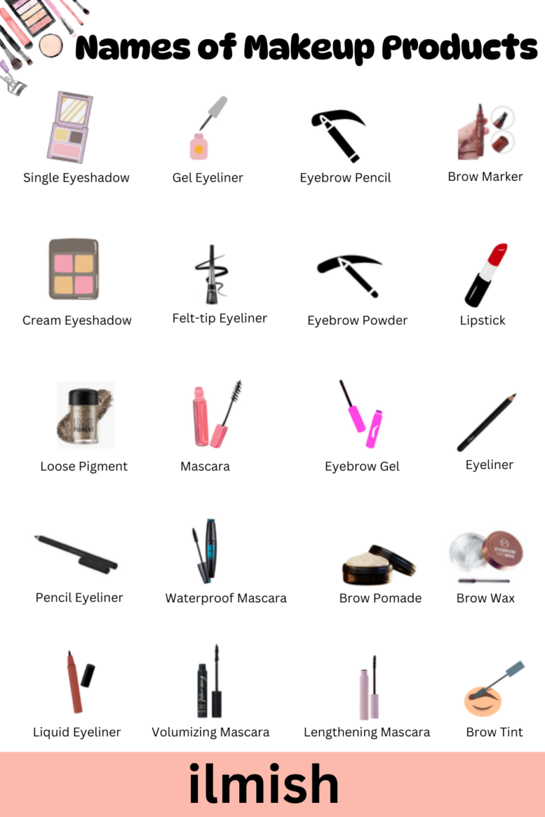 Makeup Products Names Vocabulary in English with pictures - ilmish
