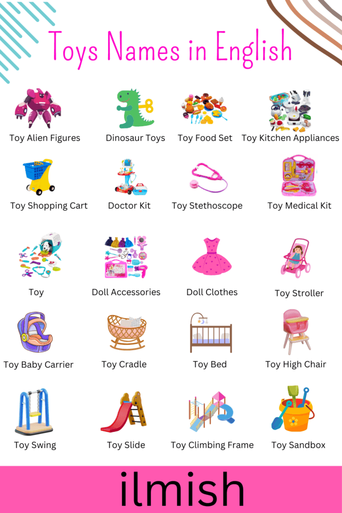Kids Toys Names in English with Their Pictures - ilmish