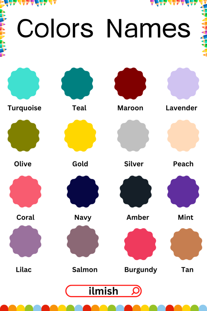 Colors Names in English and Their Pictures - ilmish