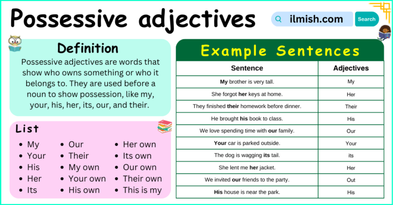 Descriptive Adjective Definition and Examples in English - ilmish