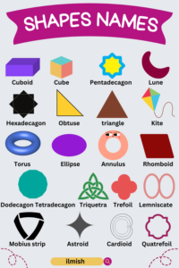 80 Shapes Names in English with Their Pictures - ilmish