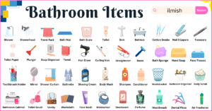 Bathroom Items Names in English with Pictures - ilmish