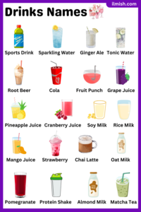 Names of Drinks in English and their Pictures - ilmish