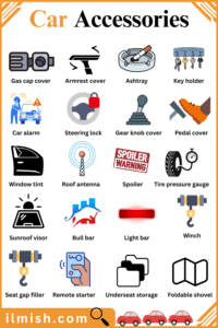 Car Accessories Names in English with Pictures - ilmish