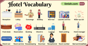 Hotel Vocabulary words in English with Pictures - ilmish