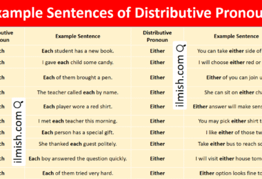 100 Nouns with Example Sentences in English with pictures - ilmish