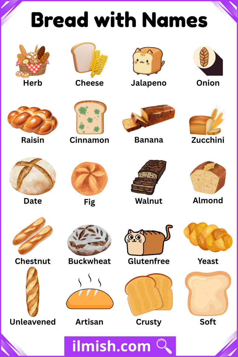 List of Bread with Names and Types in English with Pictures - ilmish