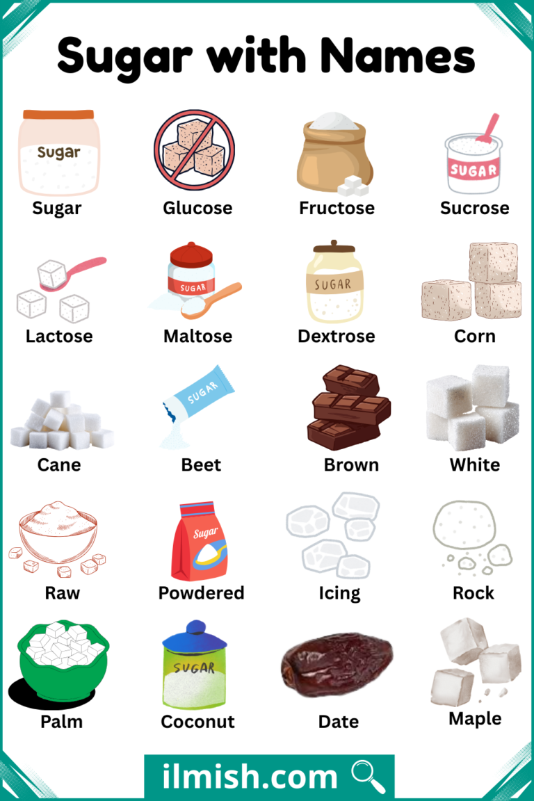 List of Sugar with Names and Types in English with Pictures - ilmish