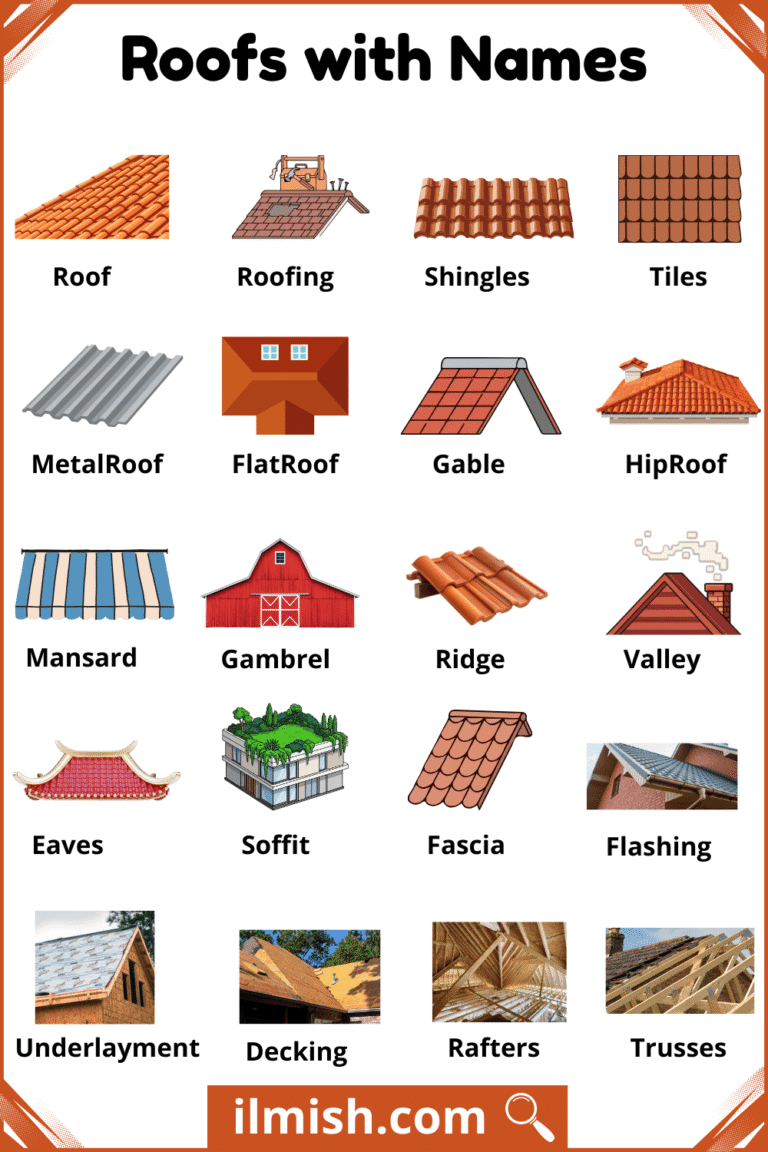 List of Roofs with Names and Types in English with Pictures - ilmish